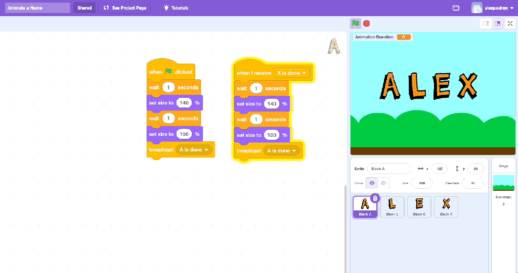 Scratch Projects – alexpaul.dev