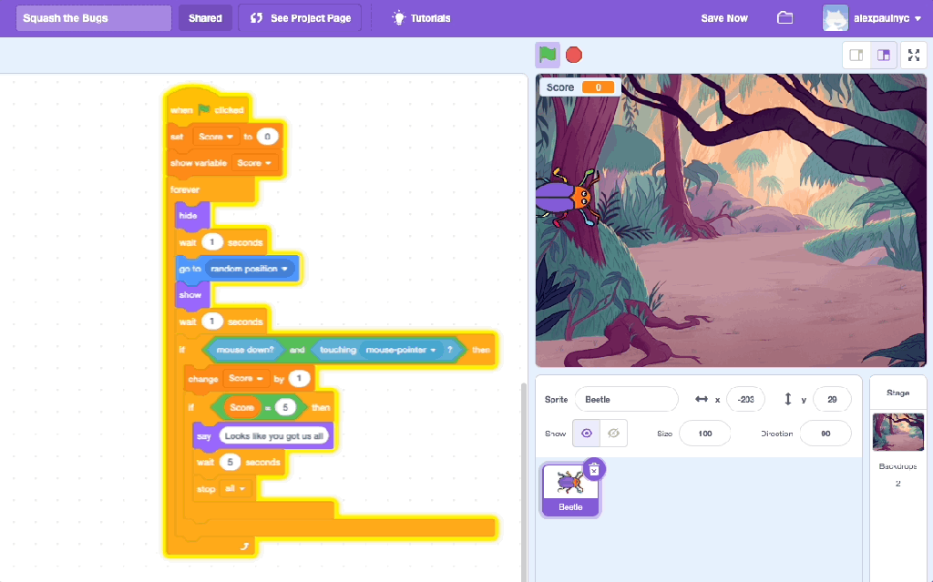 Scratch Projects – alexpaul.dev