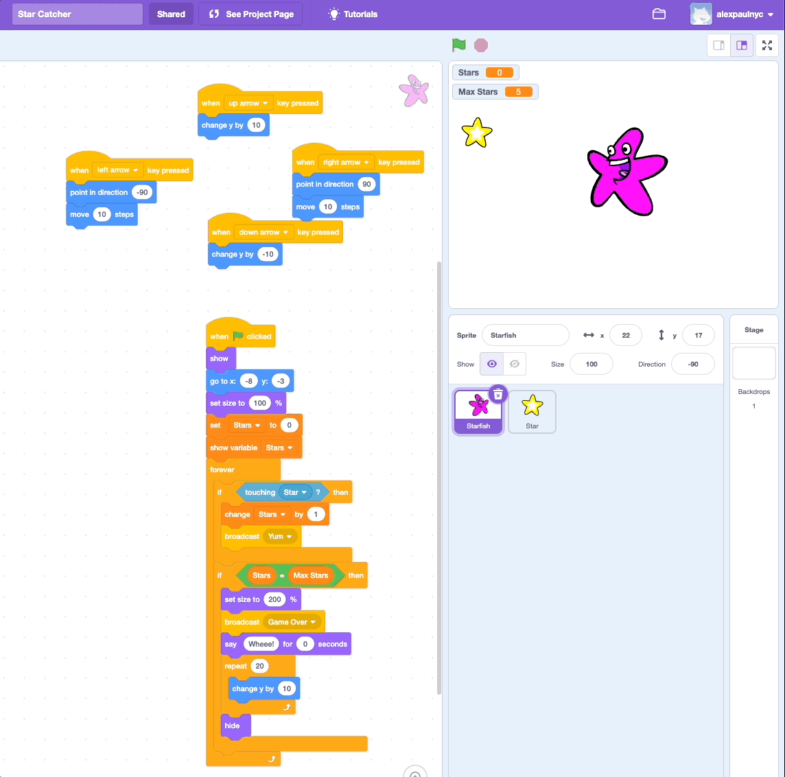 Scratch Projects – alexpaul.dev